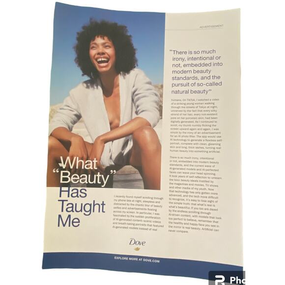 Dove | Art | Dove Print Ad Campaign Summer 224 8x0 Frame Ready Original ...